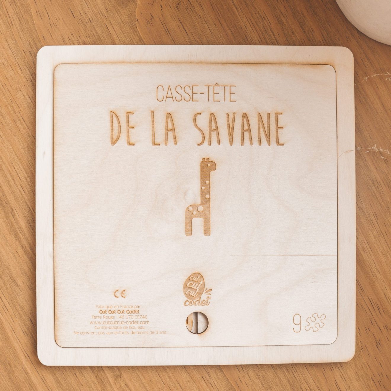 Puzzle animaux « La savane » Cutcutcut Codet – Les Petits Mômes